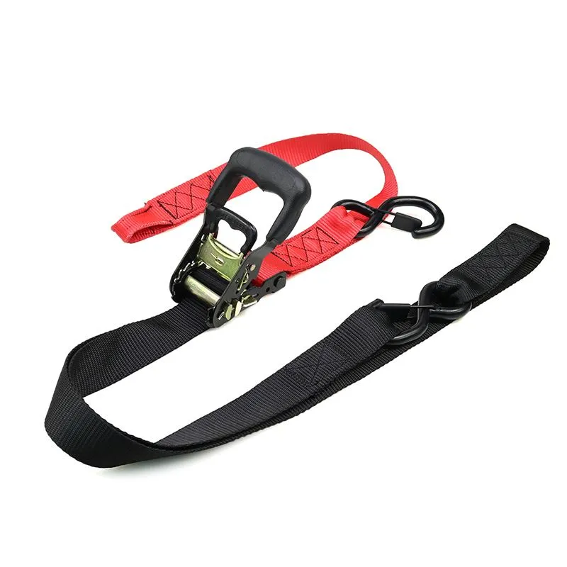 1.5-inch Heavy-Duty Rubber-Coated Handle Ratchet Tie-down Strap With ...